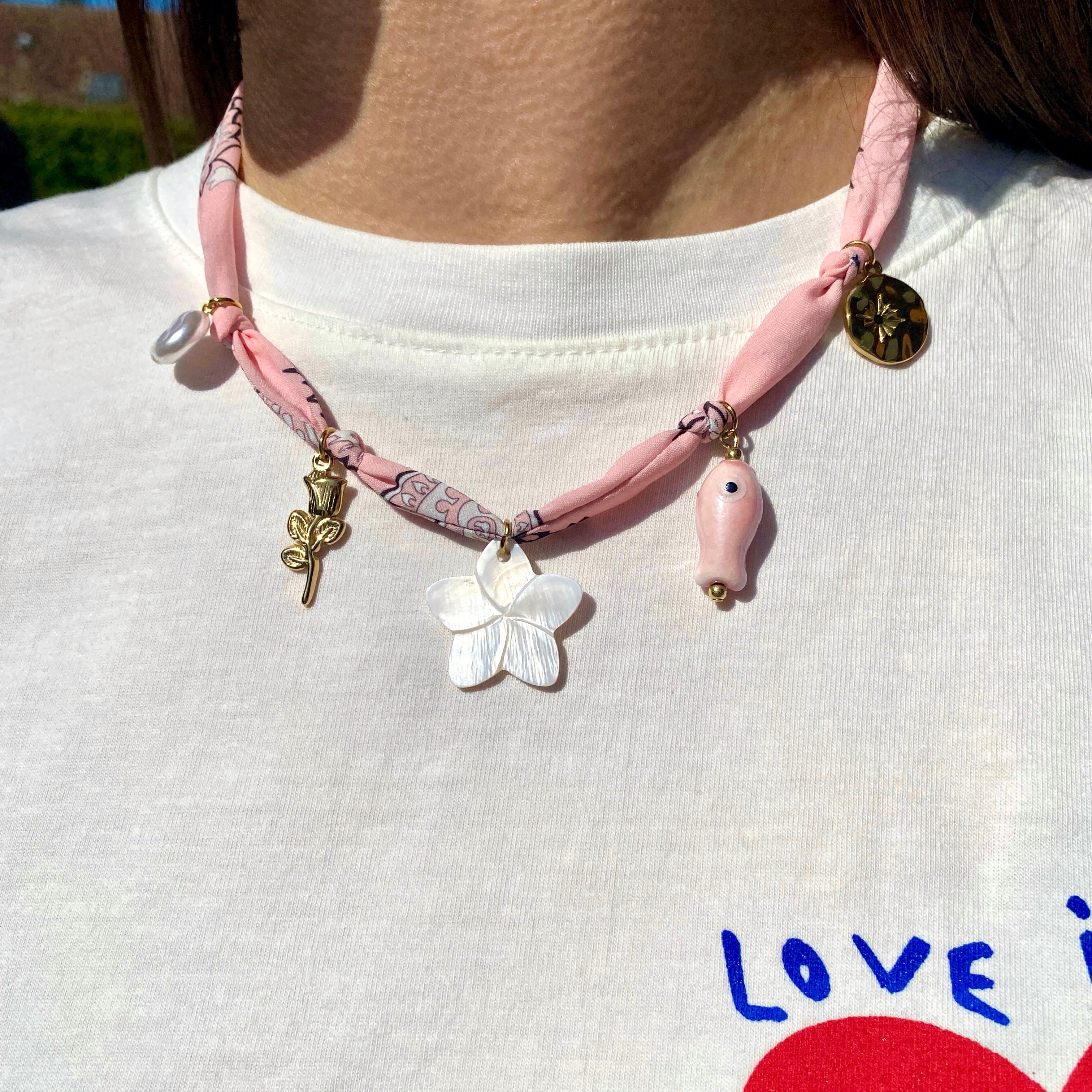 Collier Bandana Charms "Anais" | Siostra Collection