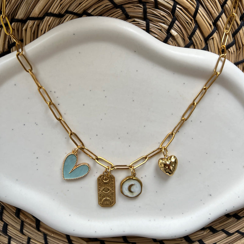 Collier Charms "Blue Romance" | Siostra Collection